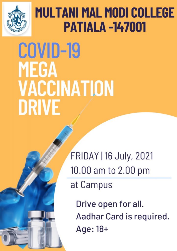 » COVID-19 Vaccination Camp has been preponed