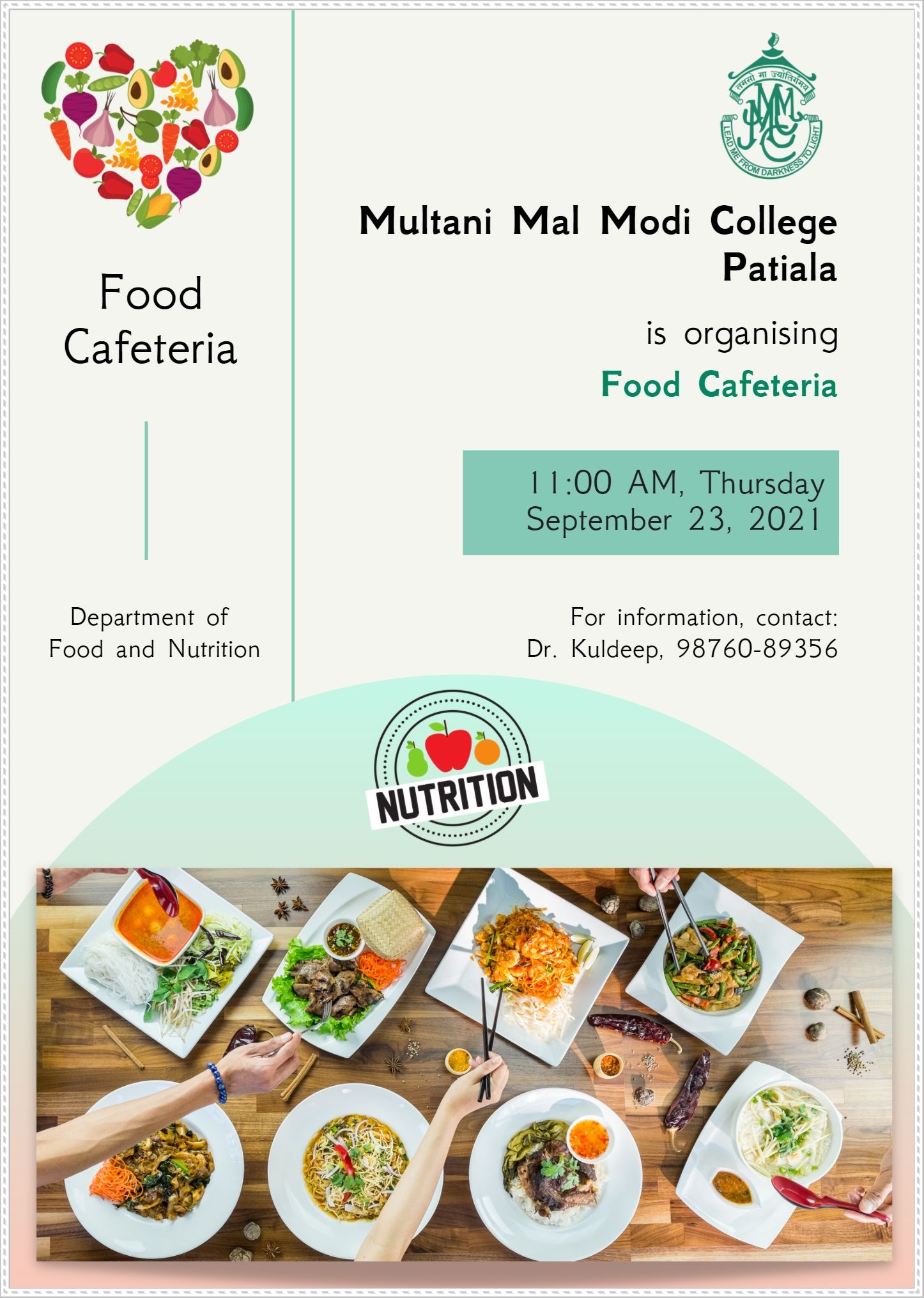 » Food Cafeteria at College on Sept. 23, 2021