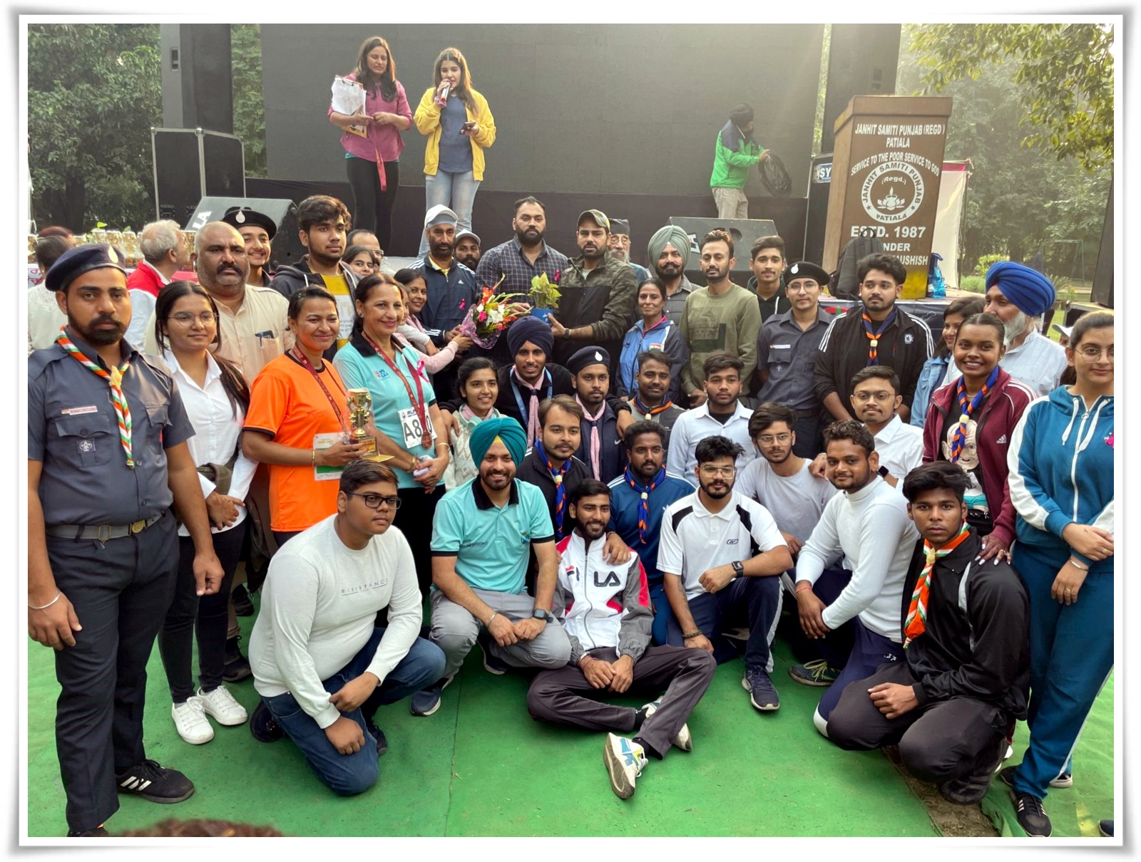 » Students of M. M. Modi College participated in Half Marathan